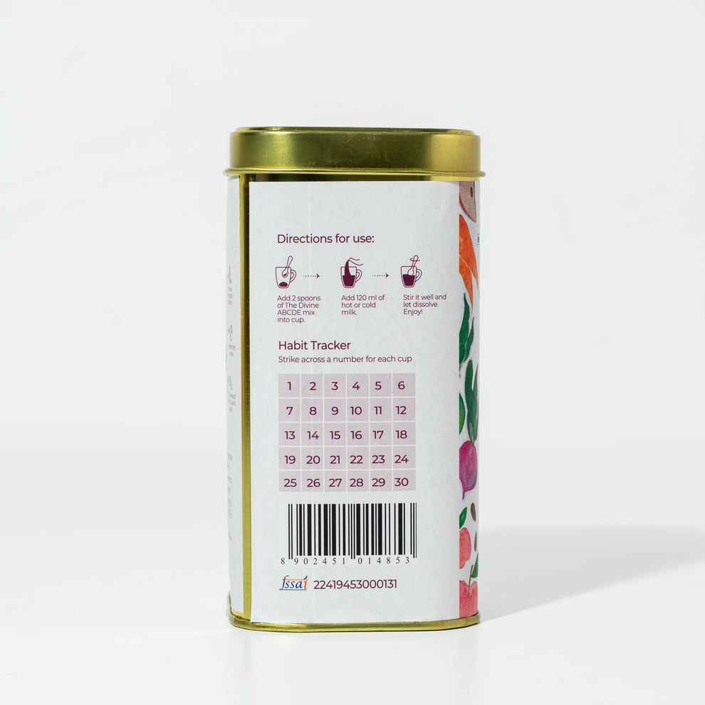 Natural ABC latte Milk Mix (Apple+Beetroot+Carrot) For Skin Glow